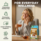 Caffeine-free burdock root tea bags