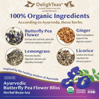 caffeine-free butterfly pea flower tea