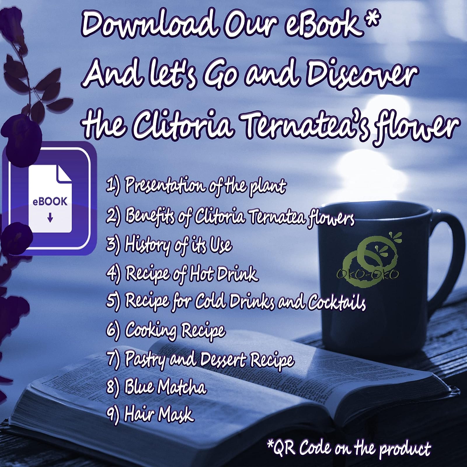 caffeine-free butterfly pea infusion