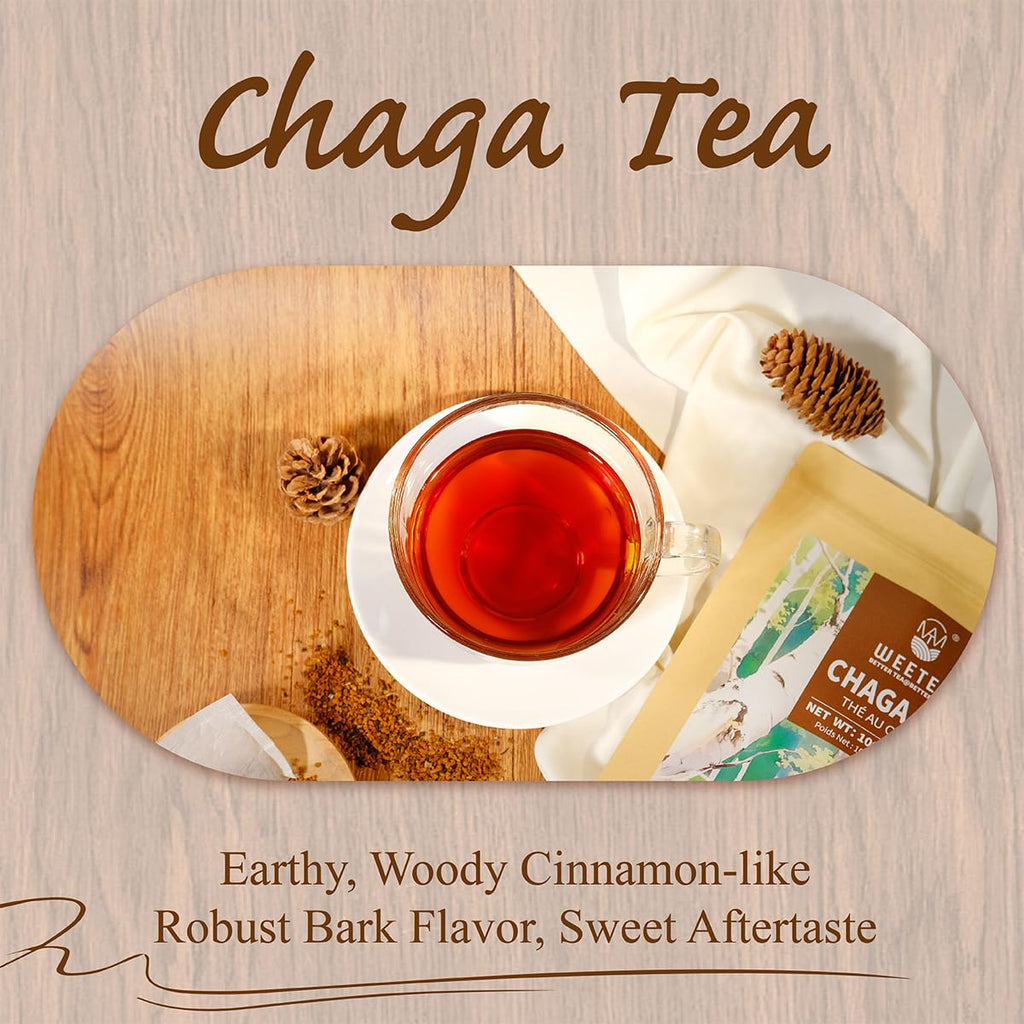 caffeine-free chaga tea for relaxation