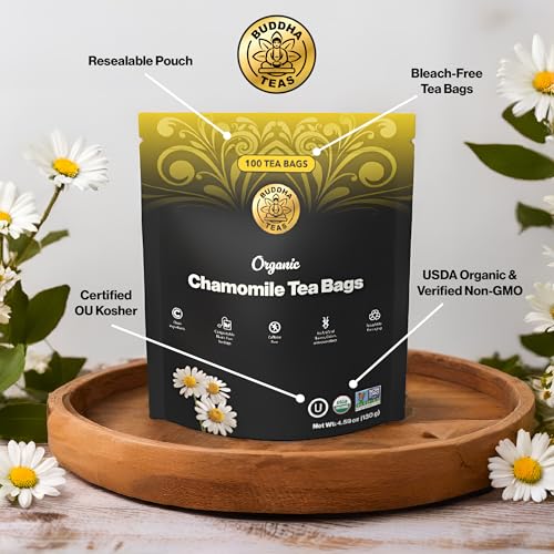 caffeine-free chamomile flower tea