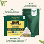 caffeine-free chamomile herbal infusion