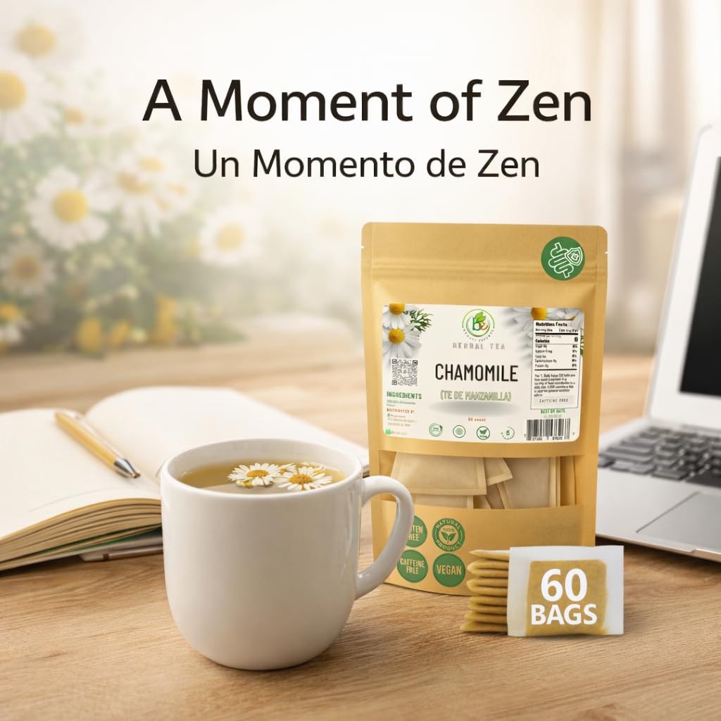 caffeine-free chamomile herbal tea