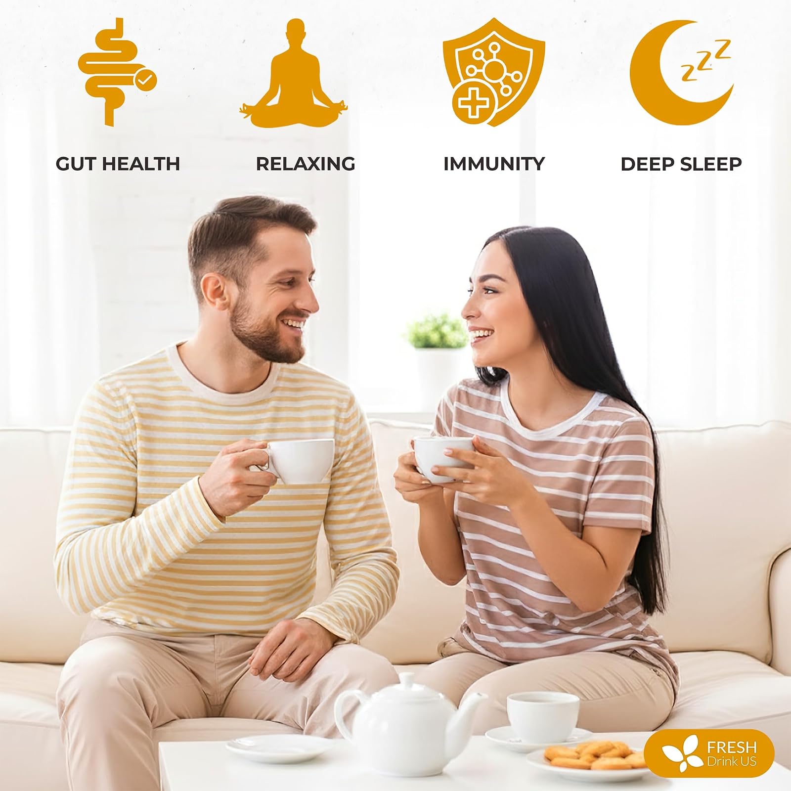 caffeine-free chamomile herbal tea