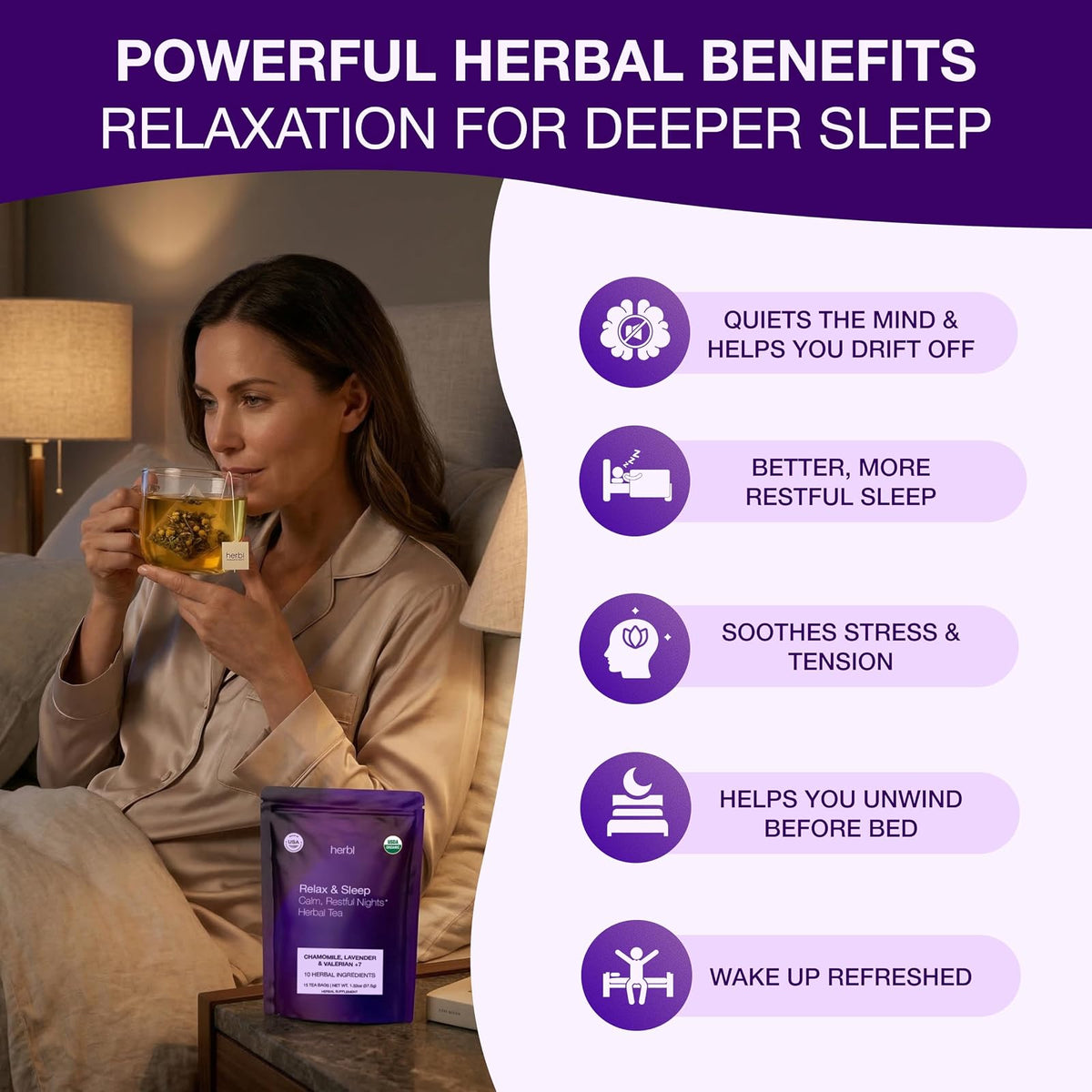 caffeine-free chamomile lavender blend