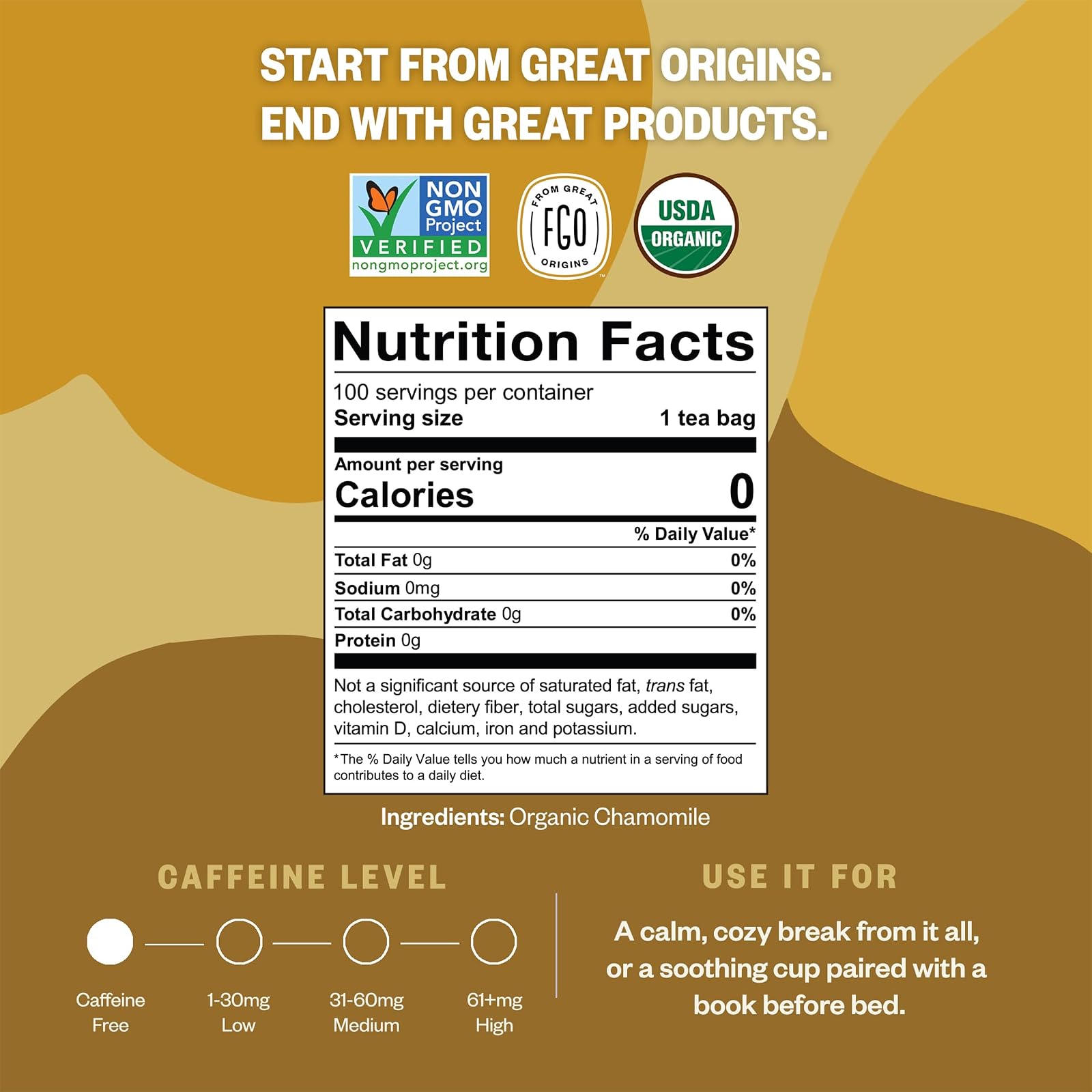 caffeine-free chamomile tea blend
