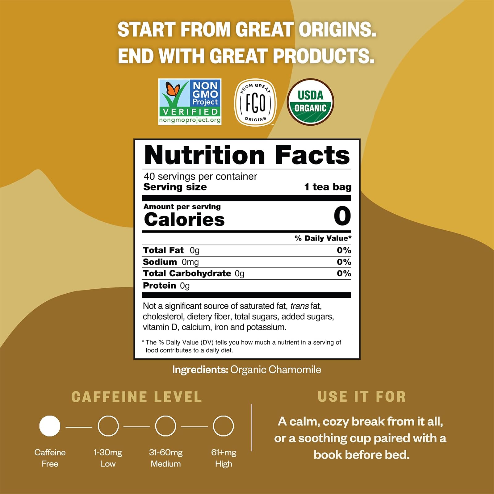 caffeine-free chamomile tea blend
