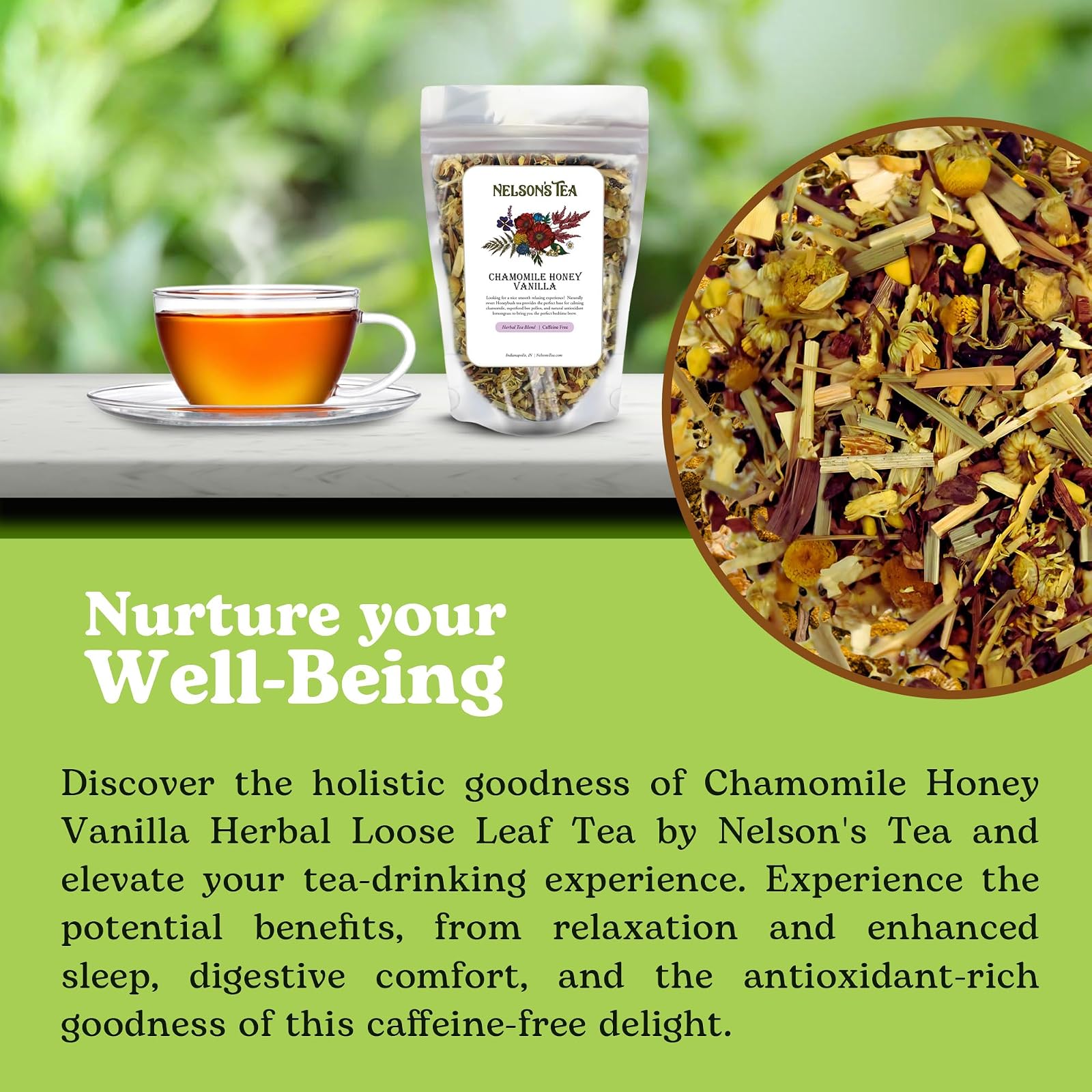 caffeine-free chamomile tea blend