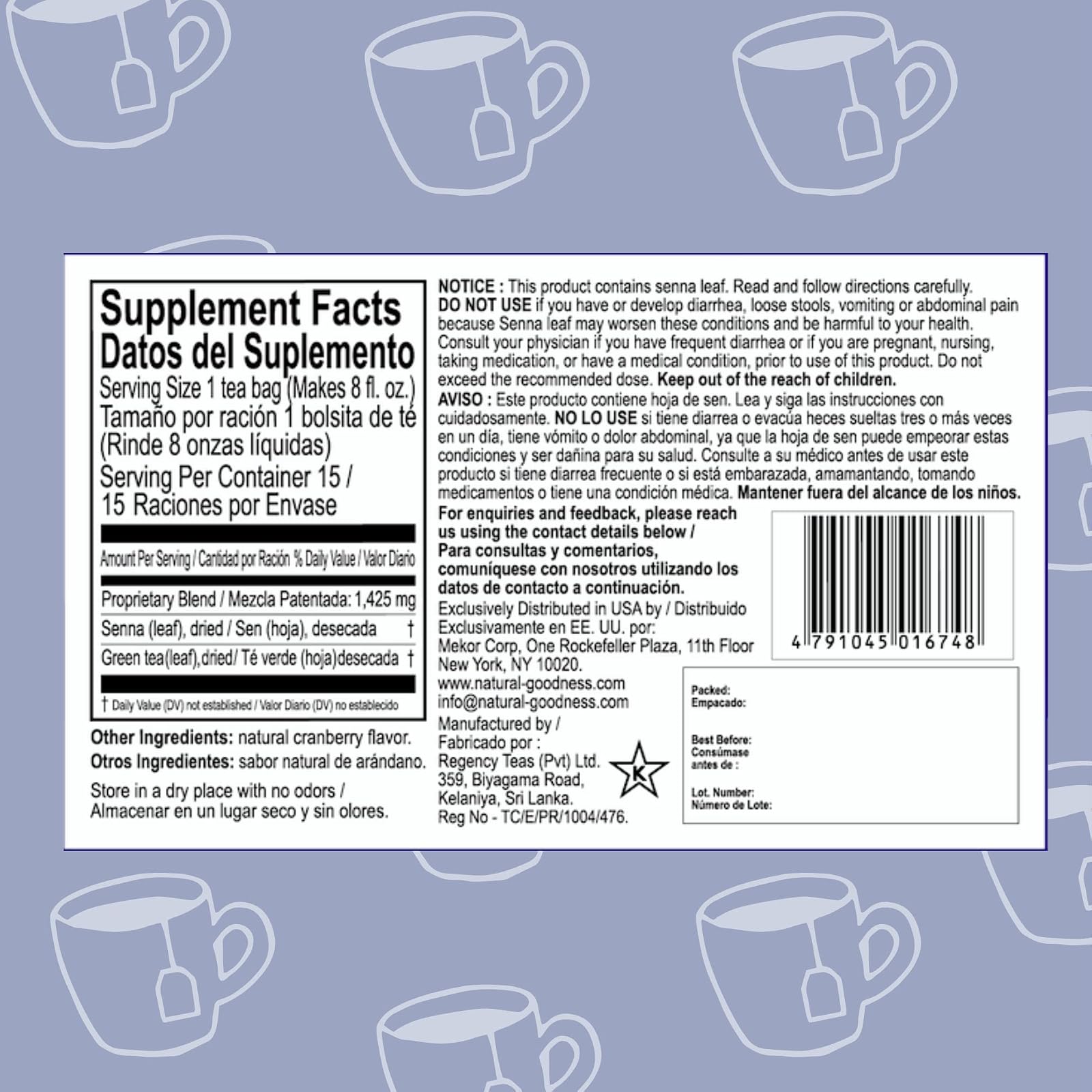 Caffeine-free chamomile tea blend