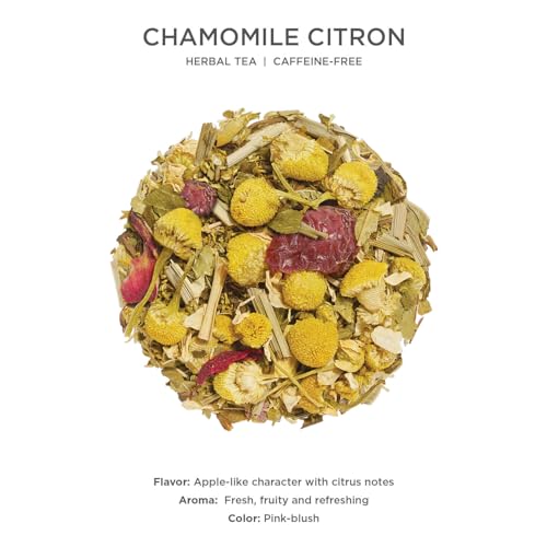 caffeine-free chamomile tea canister