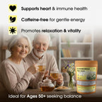 Caffeine-free chamomile tea for soothing nights