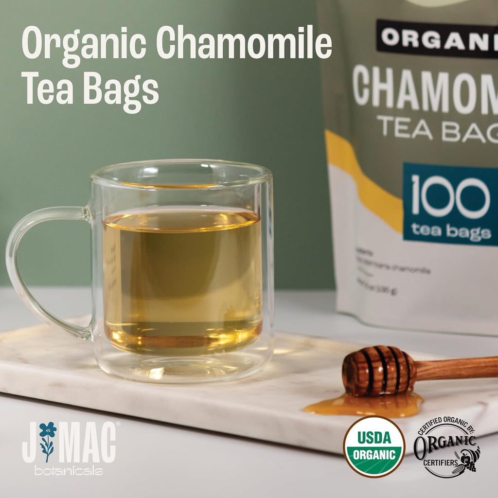 caffeine-free chamomile tea infusion