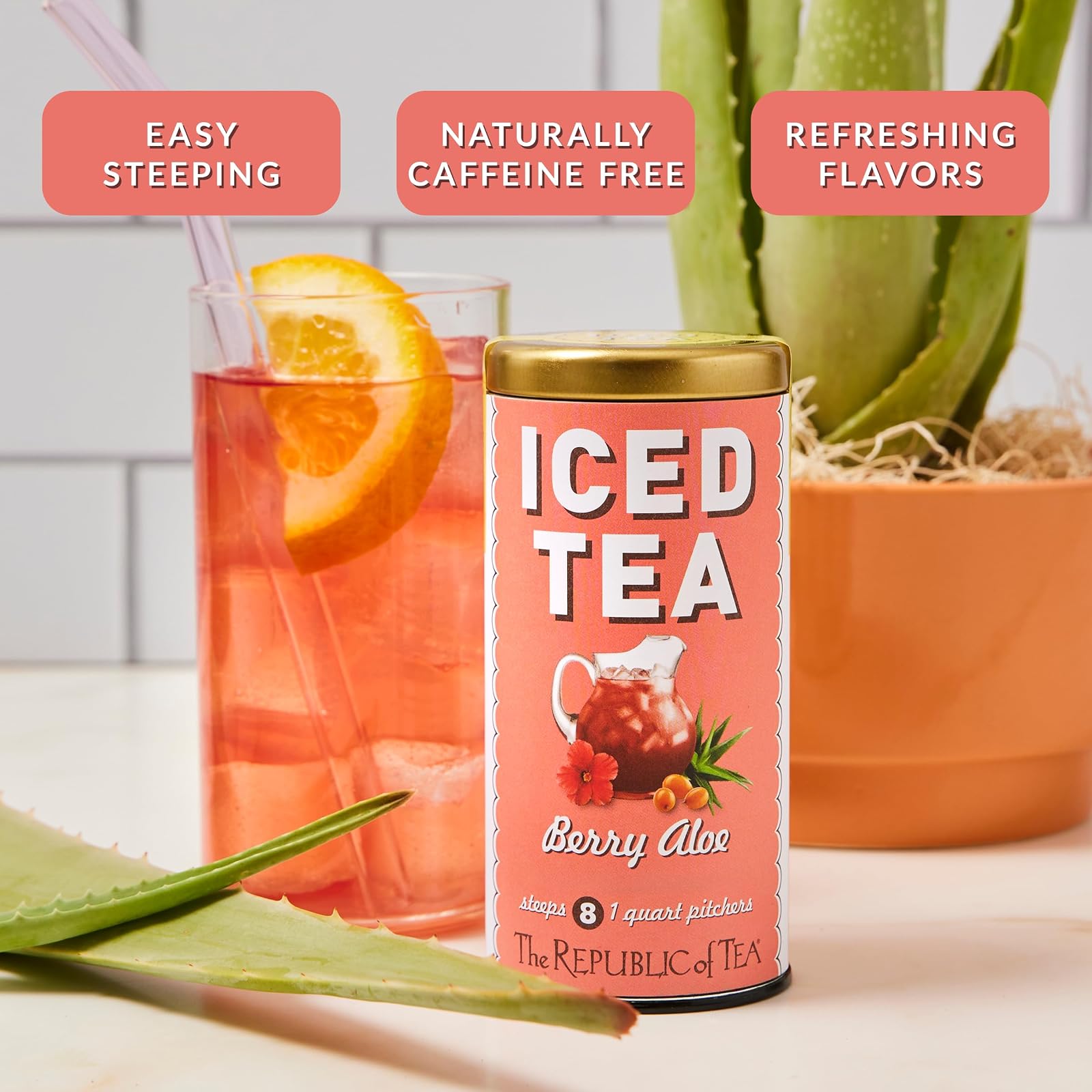 Caffeine-free chamomile tea option