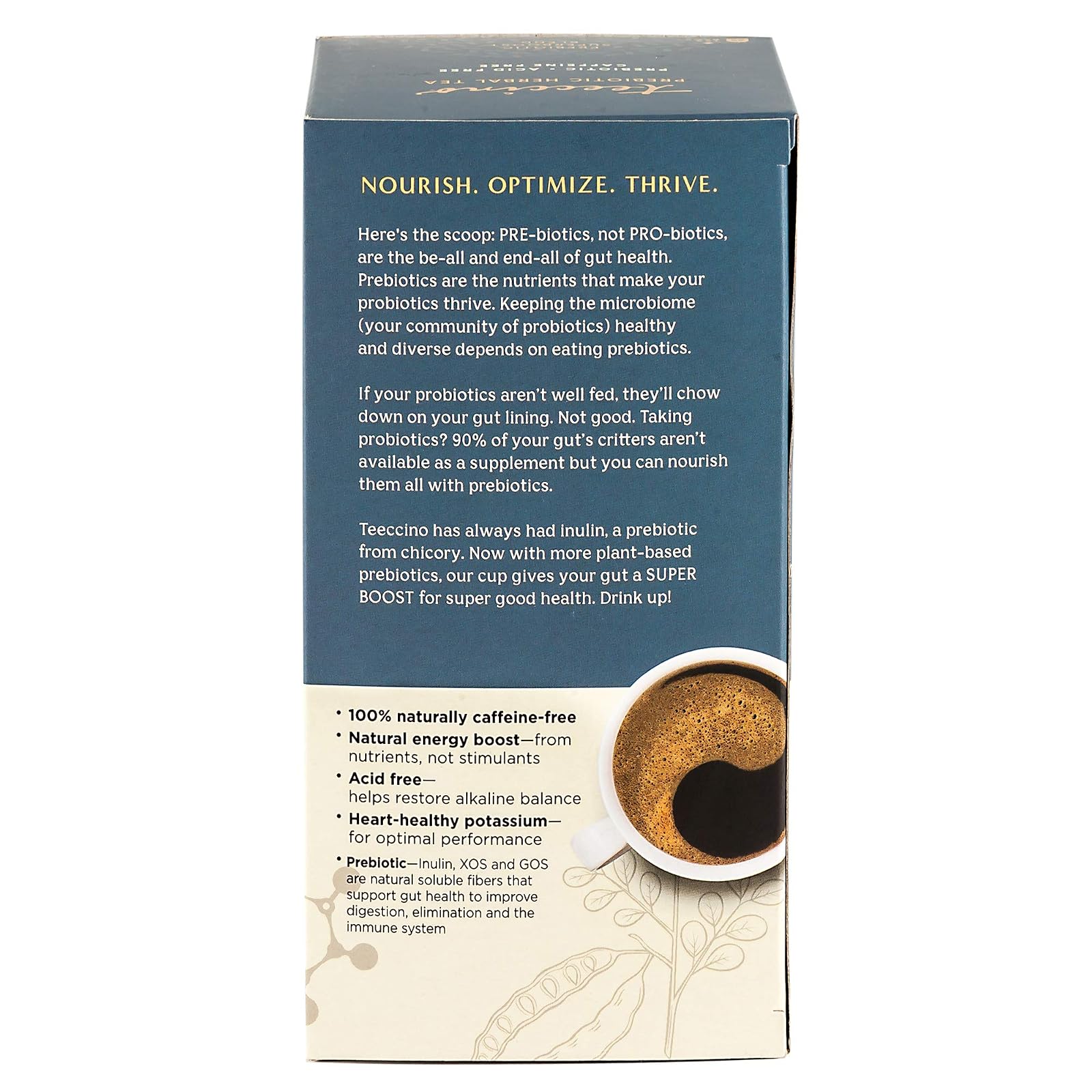 Caffeine-free chamomile tea option