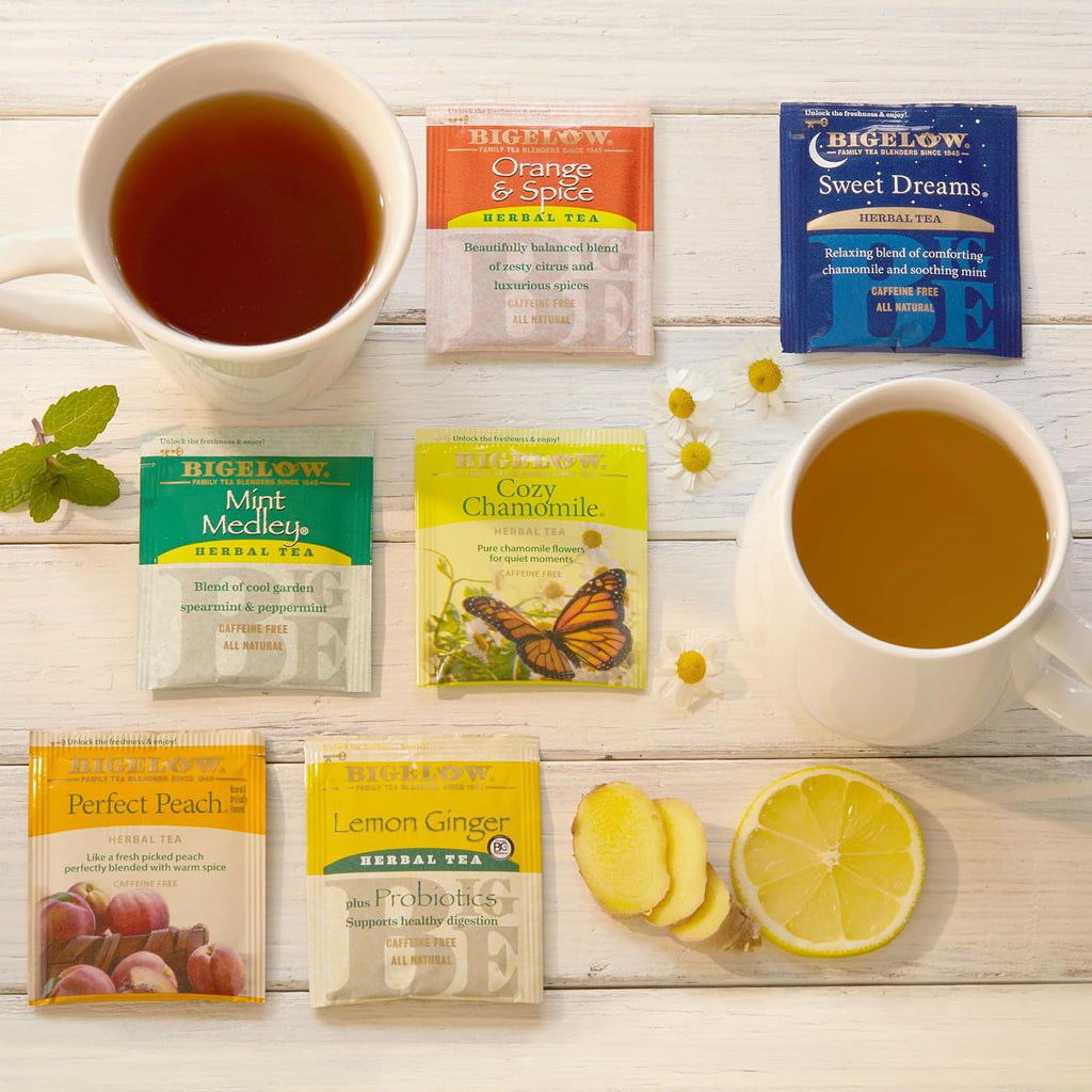 caffeine free chamomile tea selection