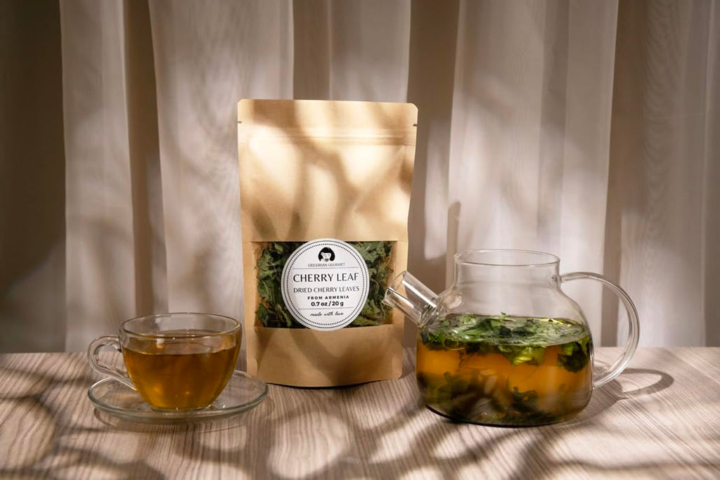 caffeine-free cherry leaf tea