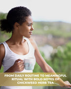 caffeine-free chickweed tea option