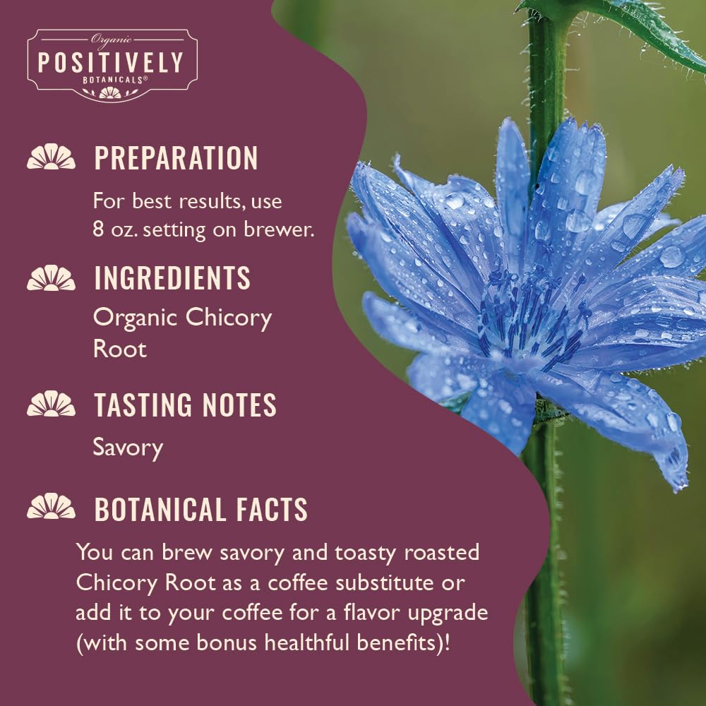 Caffeine-free chicory root beverage