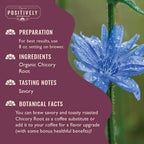 Caffeine-free chicory root beverage