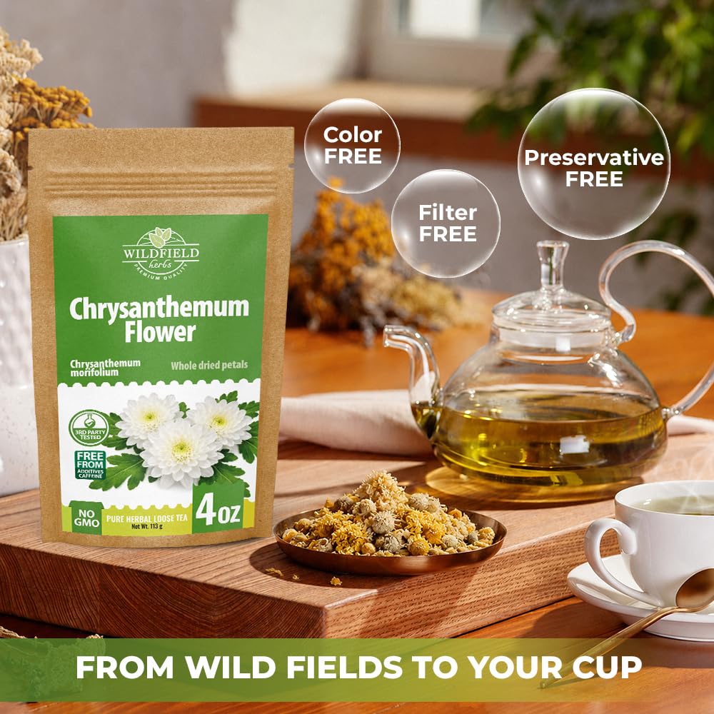 caffeine-free chrysanthemum flower tea