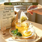 Caffeine-free chrysanthemum infusion