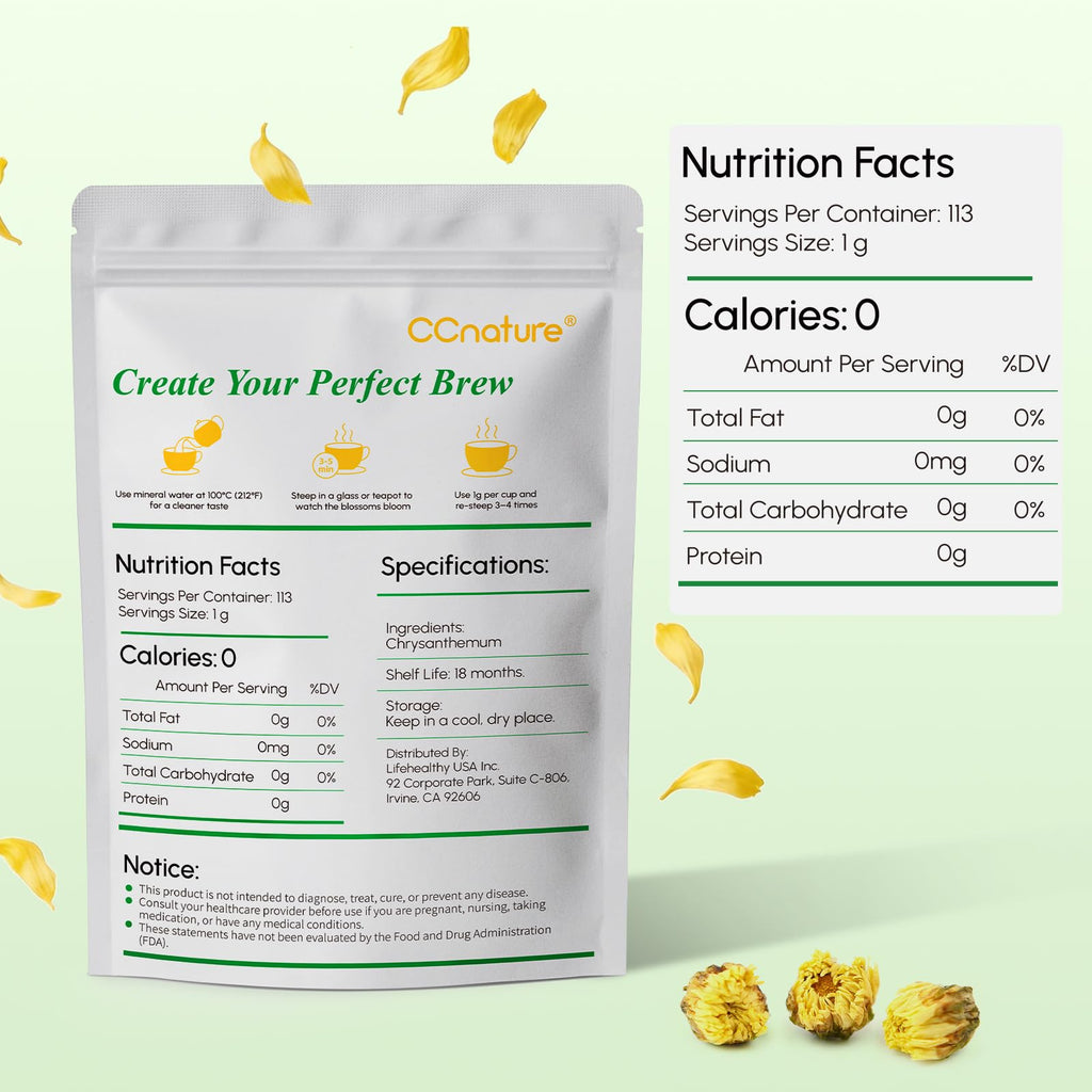 caffeine-free chrysanthemum tea benefits