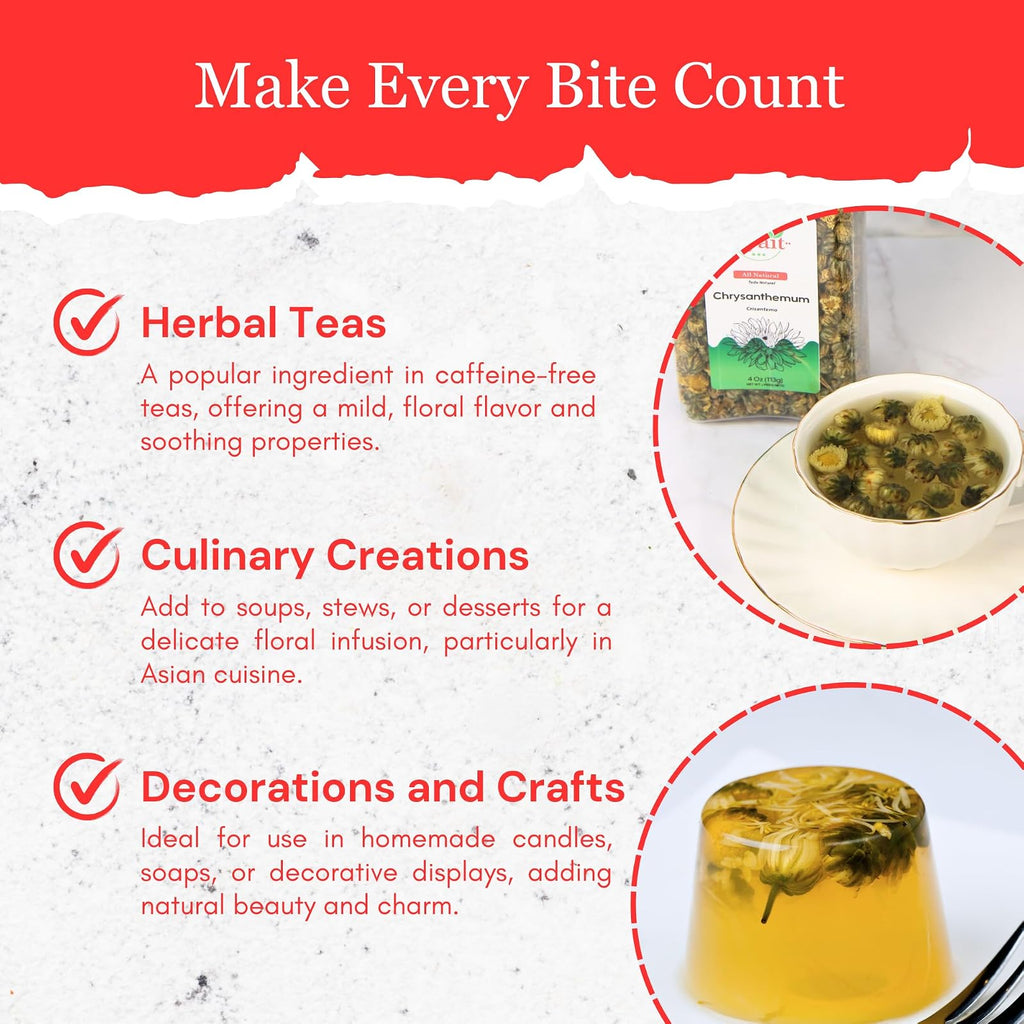 Caffeine-free chrysanthemum tea blend