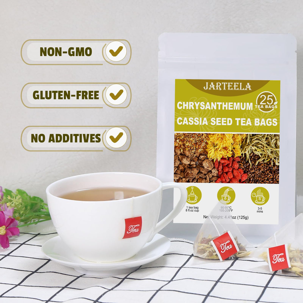 caffeine-free chrysanthemum tea