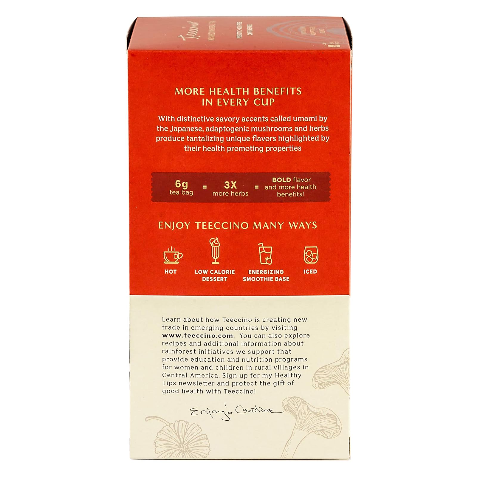 Caffeine-free cinnamon berry tea