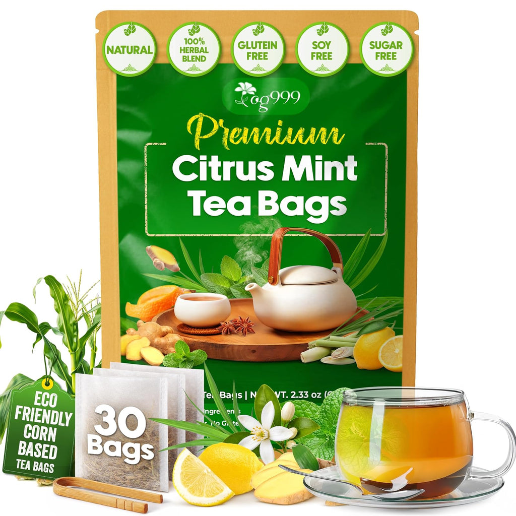 caffeine-free citrus mint herbal tea