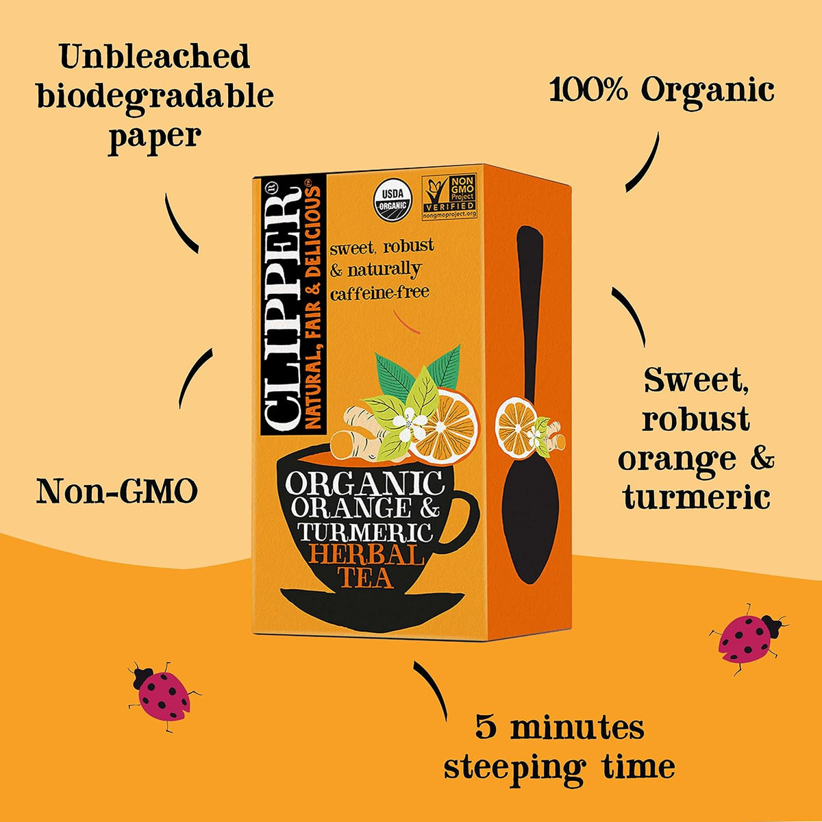 caffeine-free Clipper Tea herbal blend