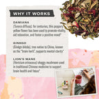 Caffeine-free damiana herbal infusion