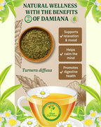 Caffeine-free Damiana tea benefits