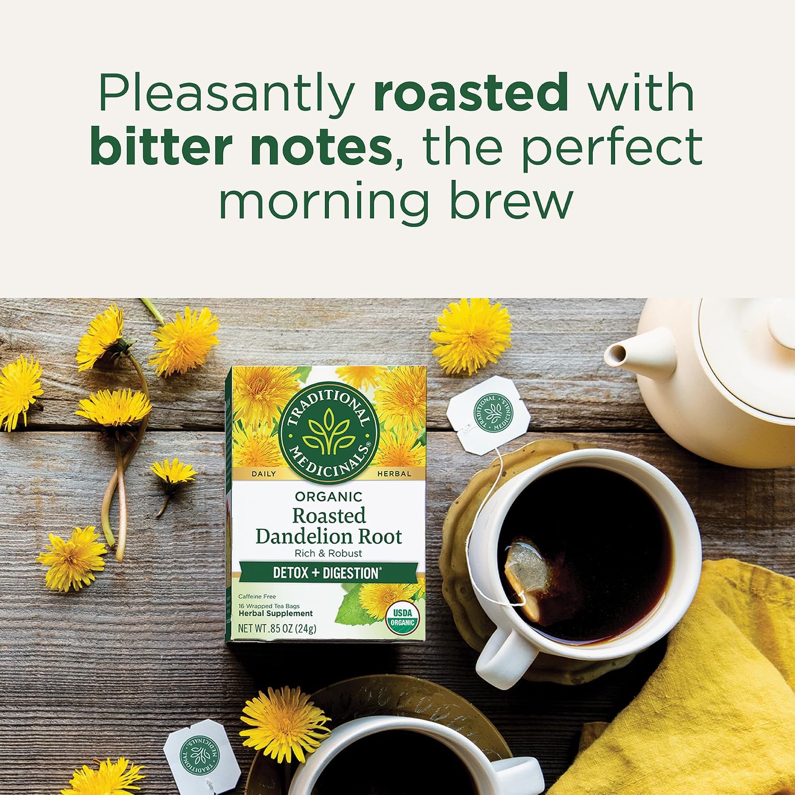 caffeine-free dandelion herbal tea
