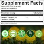 Caffeine-free dandelion herbal tea