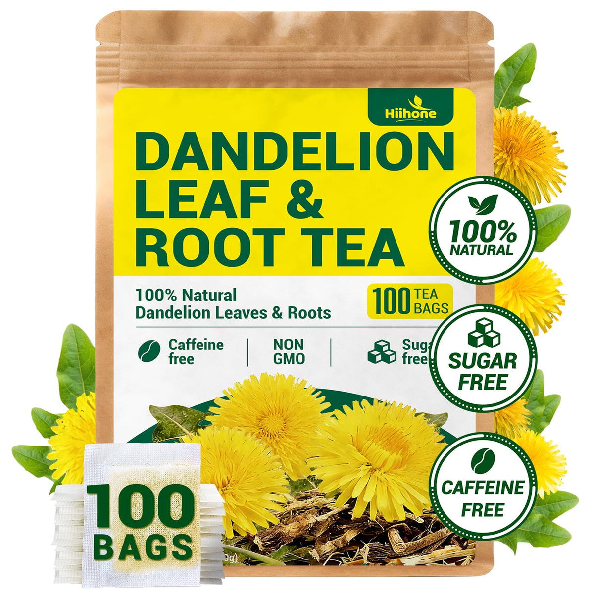 caffeine-free dandelion herbal tea