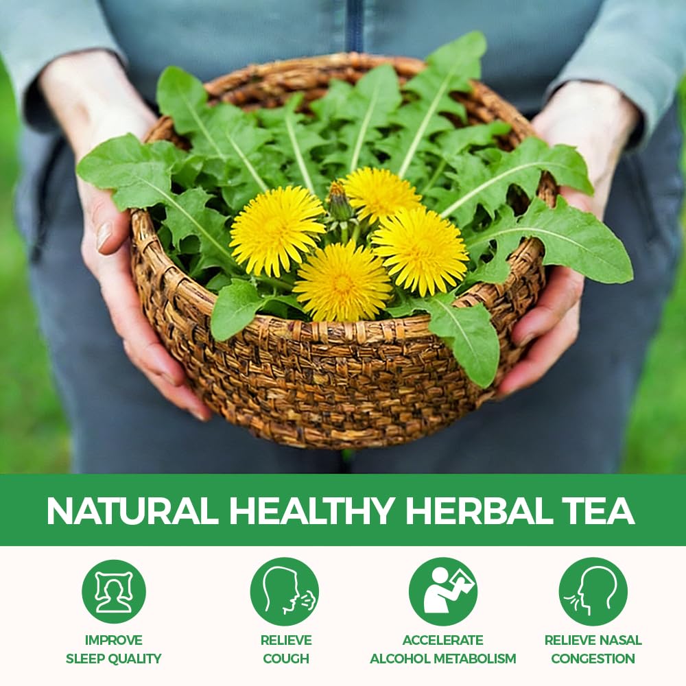Caffeine-free dandelion leaf infusion