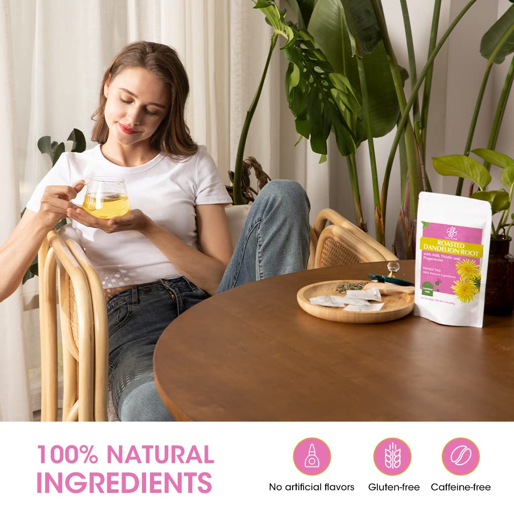 caffeine-free dandelion root herbal infusion