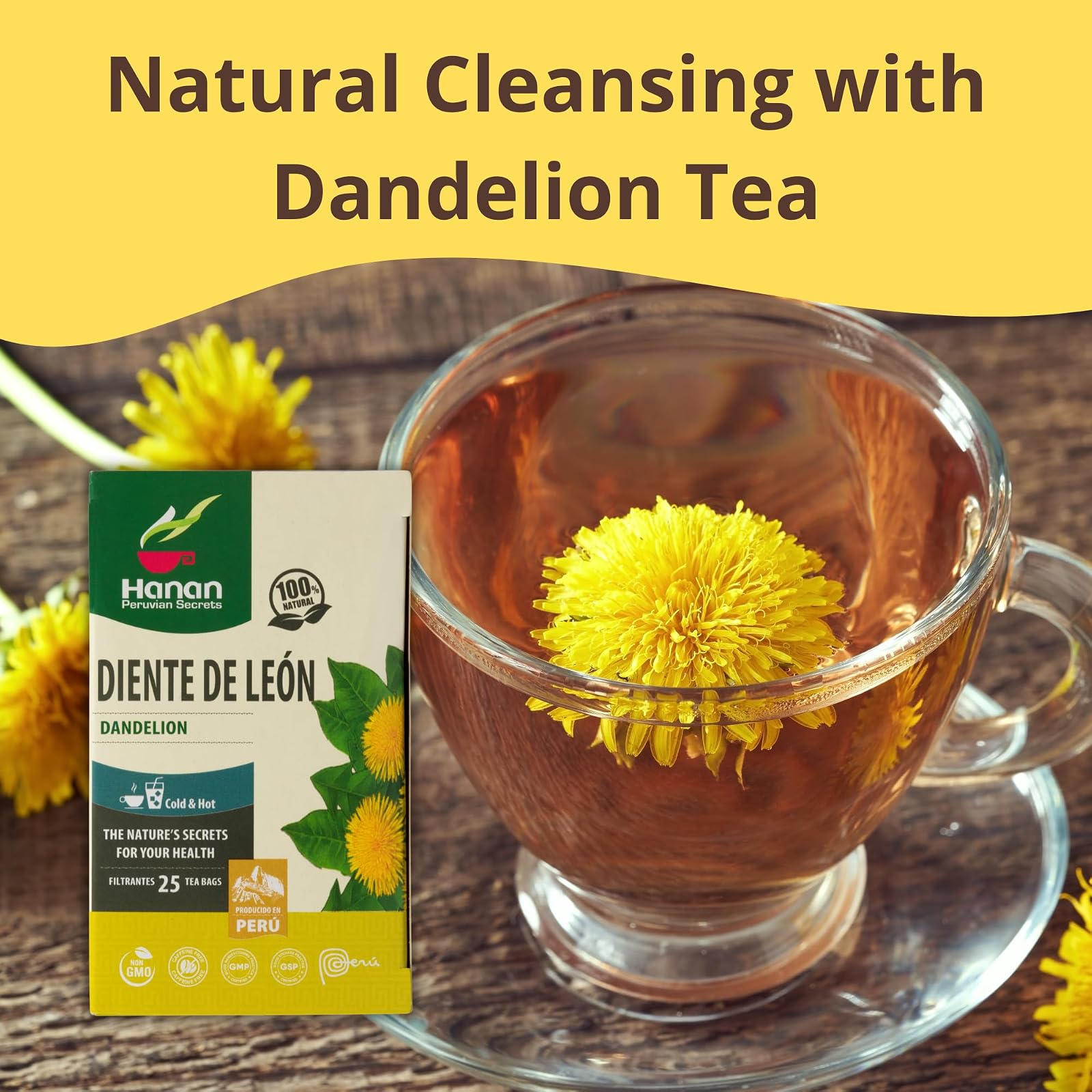 caffeine-free dandelion root herbal tea