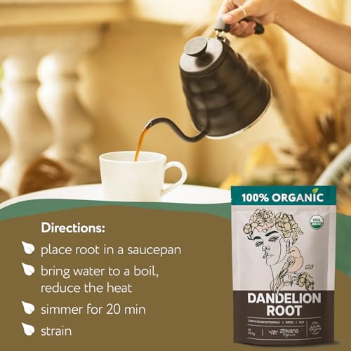 caffeine-free dandelion root infusion