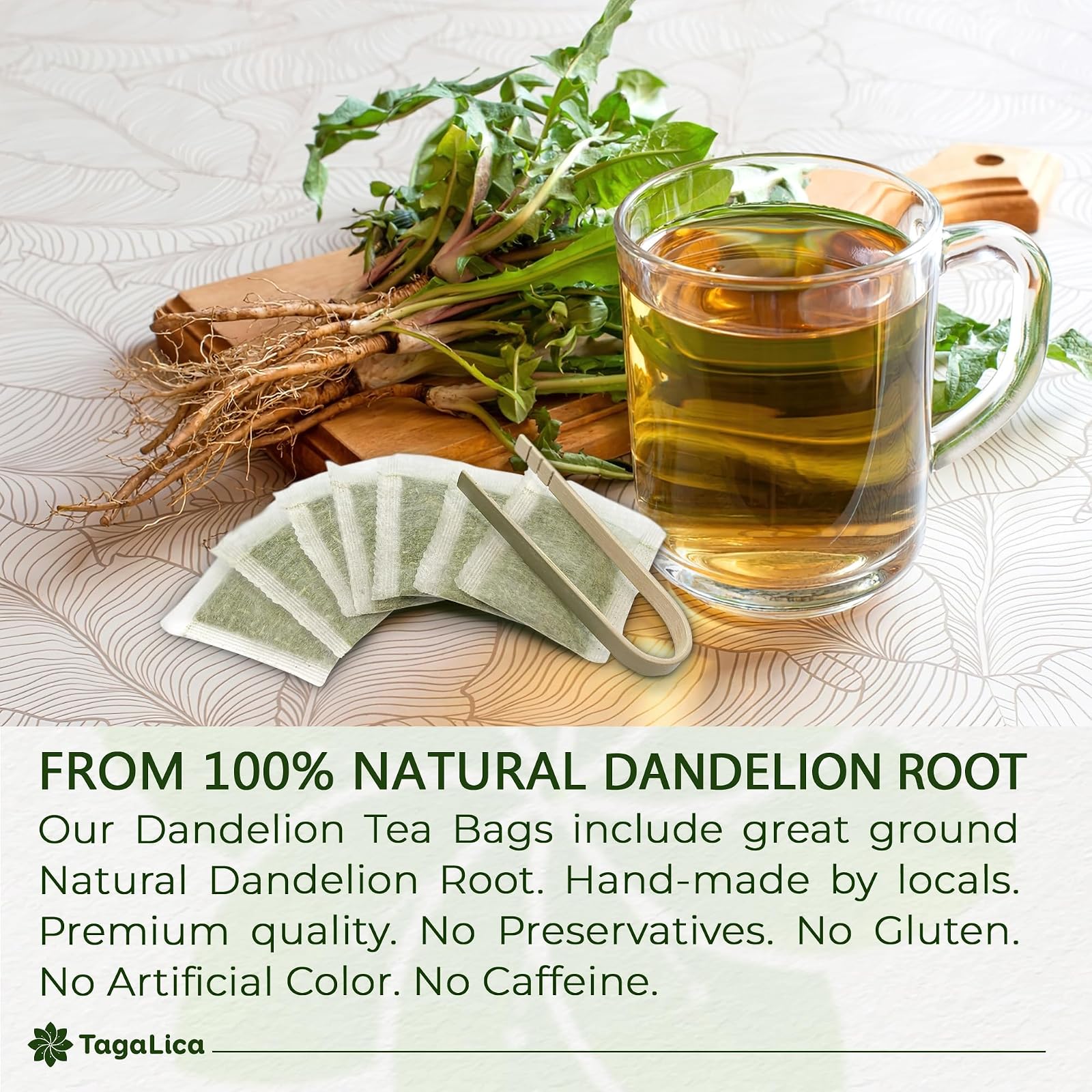 caffeine-free dandelion root tea blend