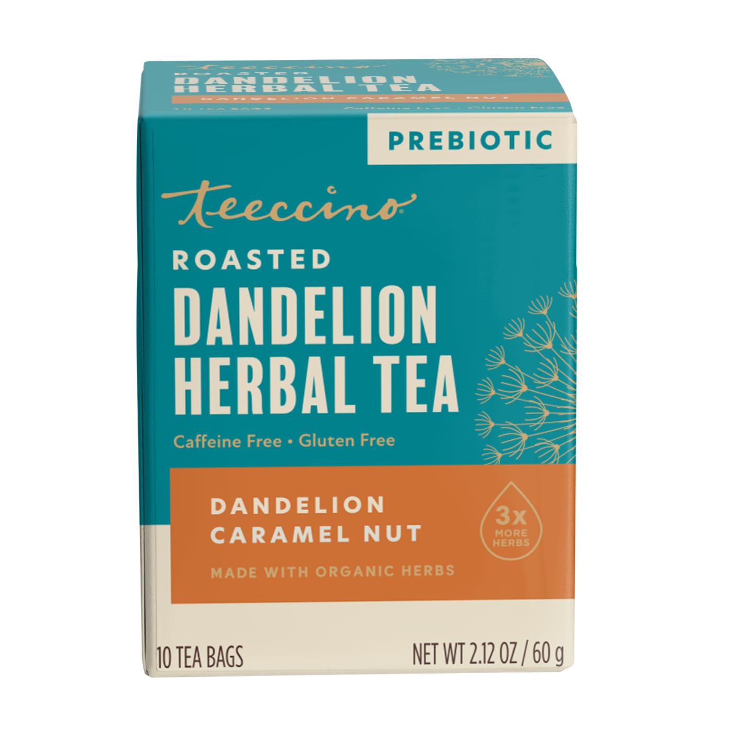 caffeine free dandelion tea bags