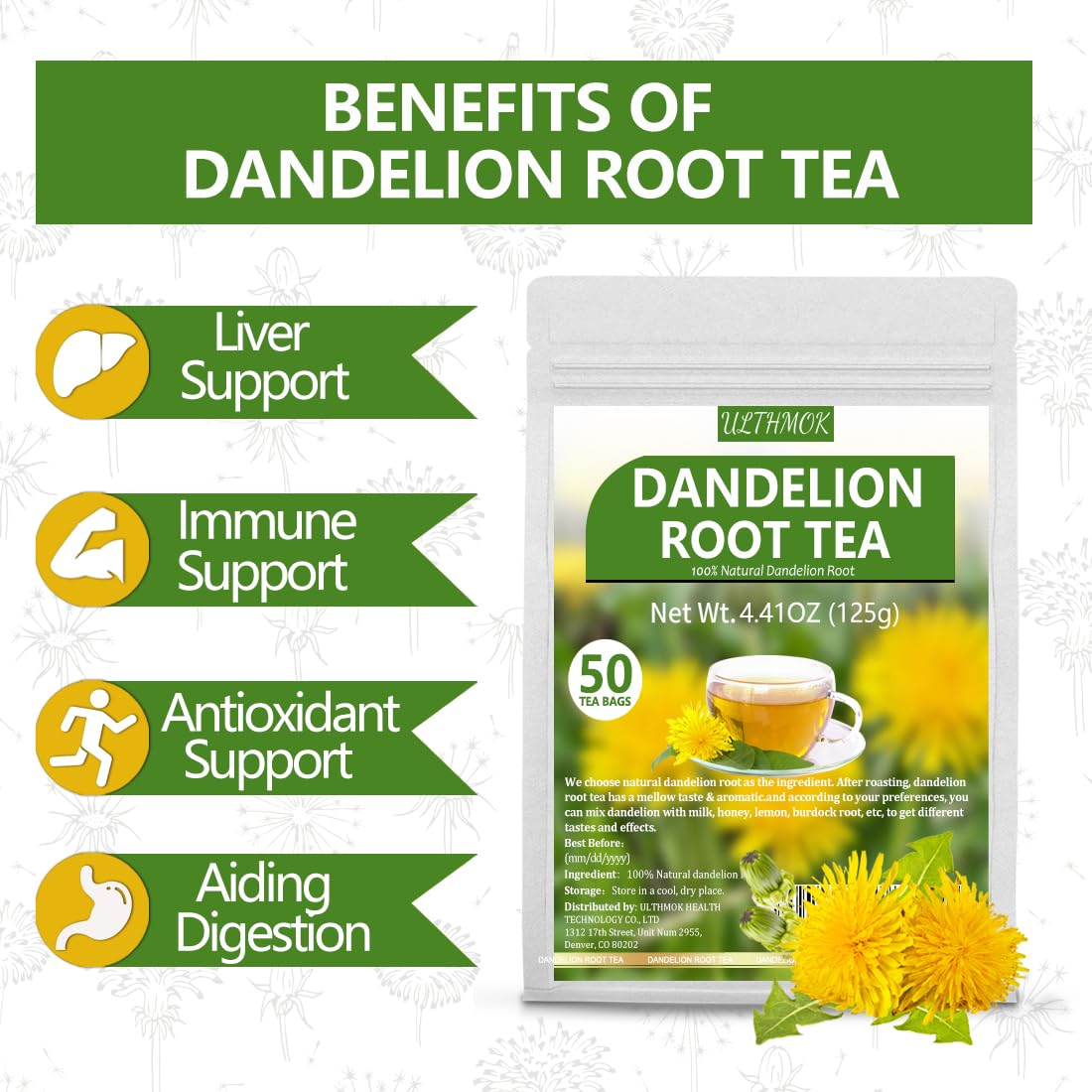 caffeine-free dandelion tea blend