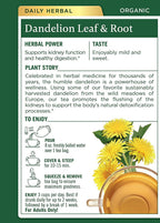 caffeine-free dandelion tea option