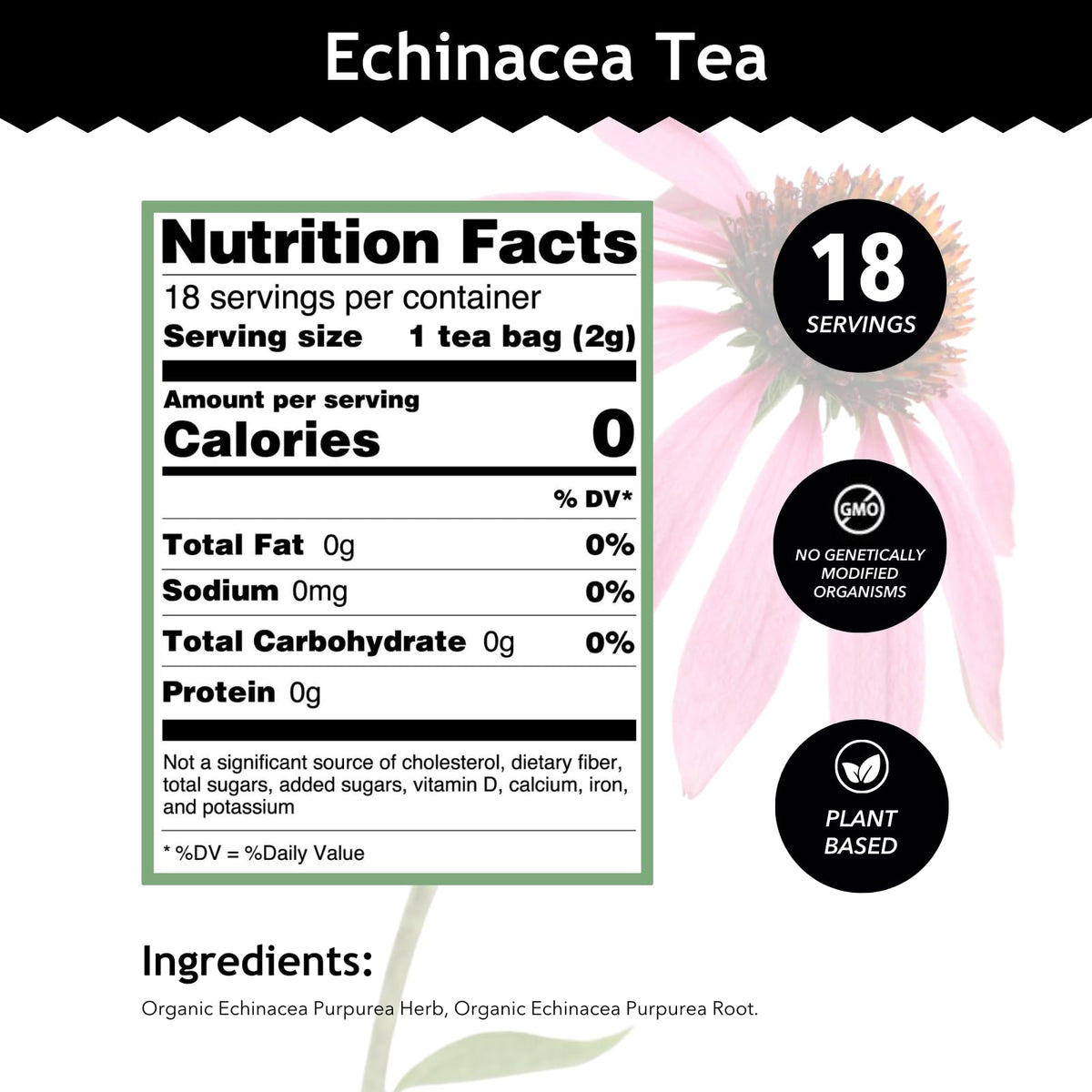 caffeine-free echinacea herbal infusion