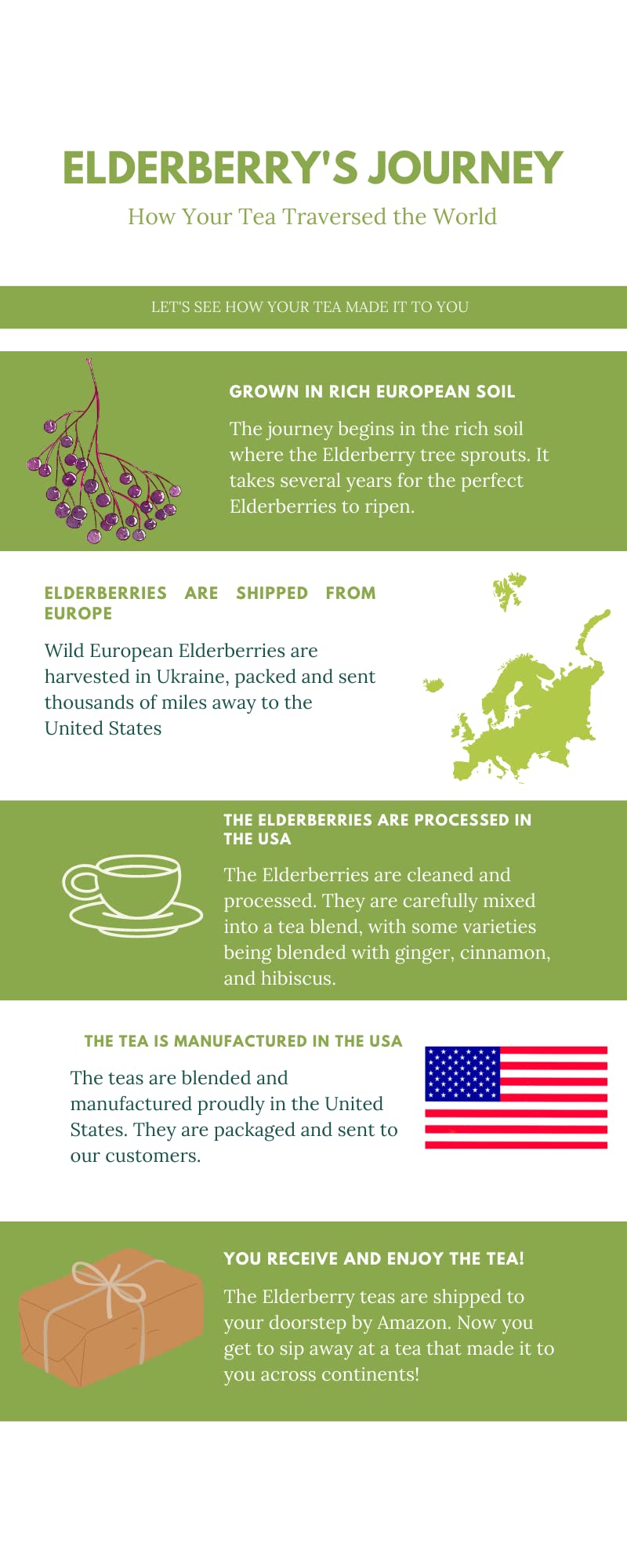 caffeine-free elderberry herbal infusion