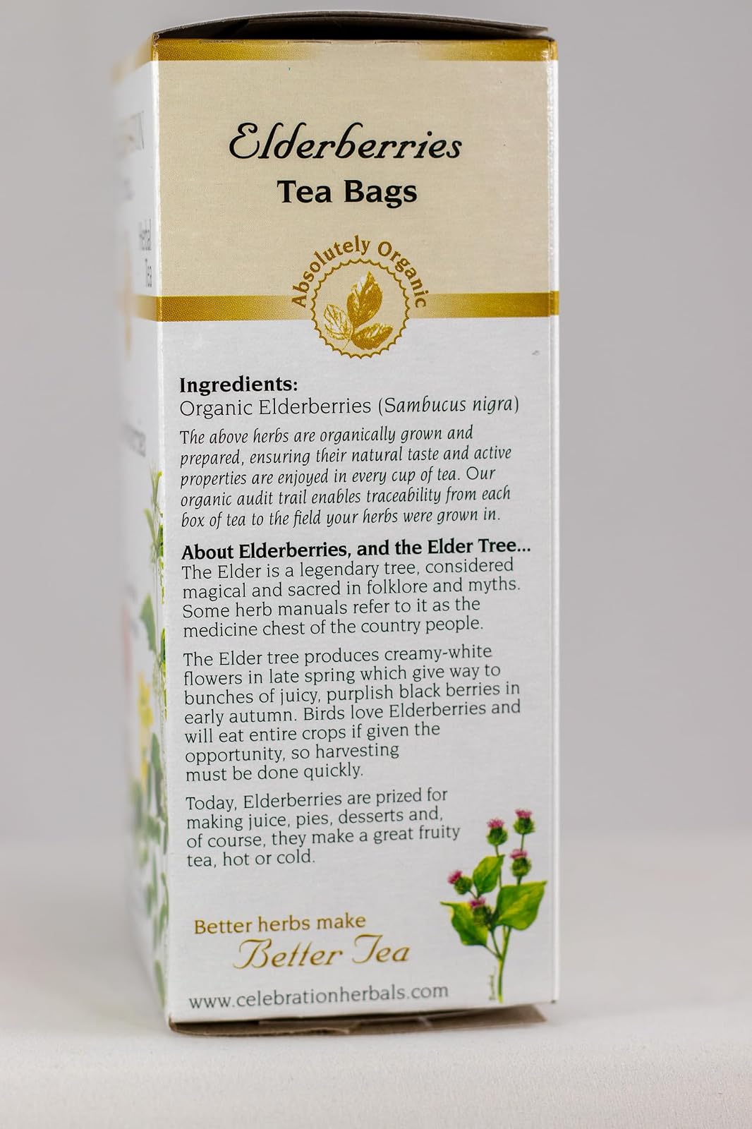 caffeine-free elderberry herbal tea