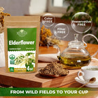 caffeine-free elderflower herbal infusion