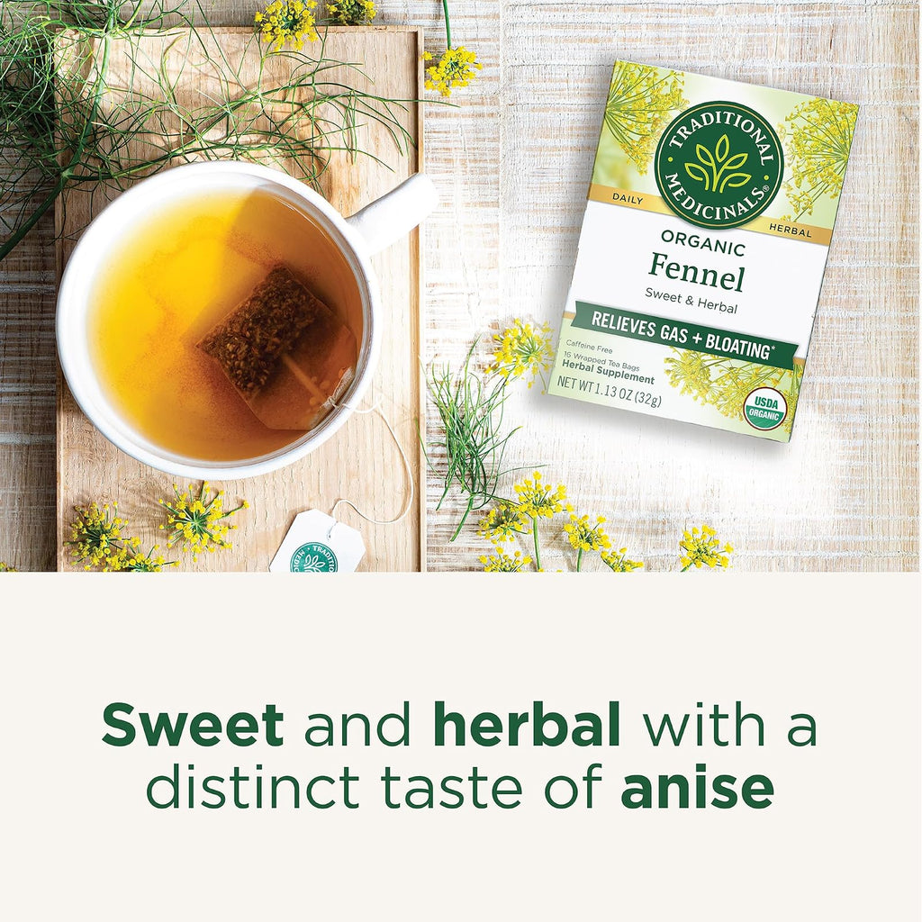 caffeine-free fennel herbal infusion