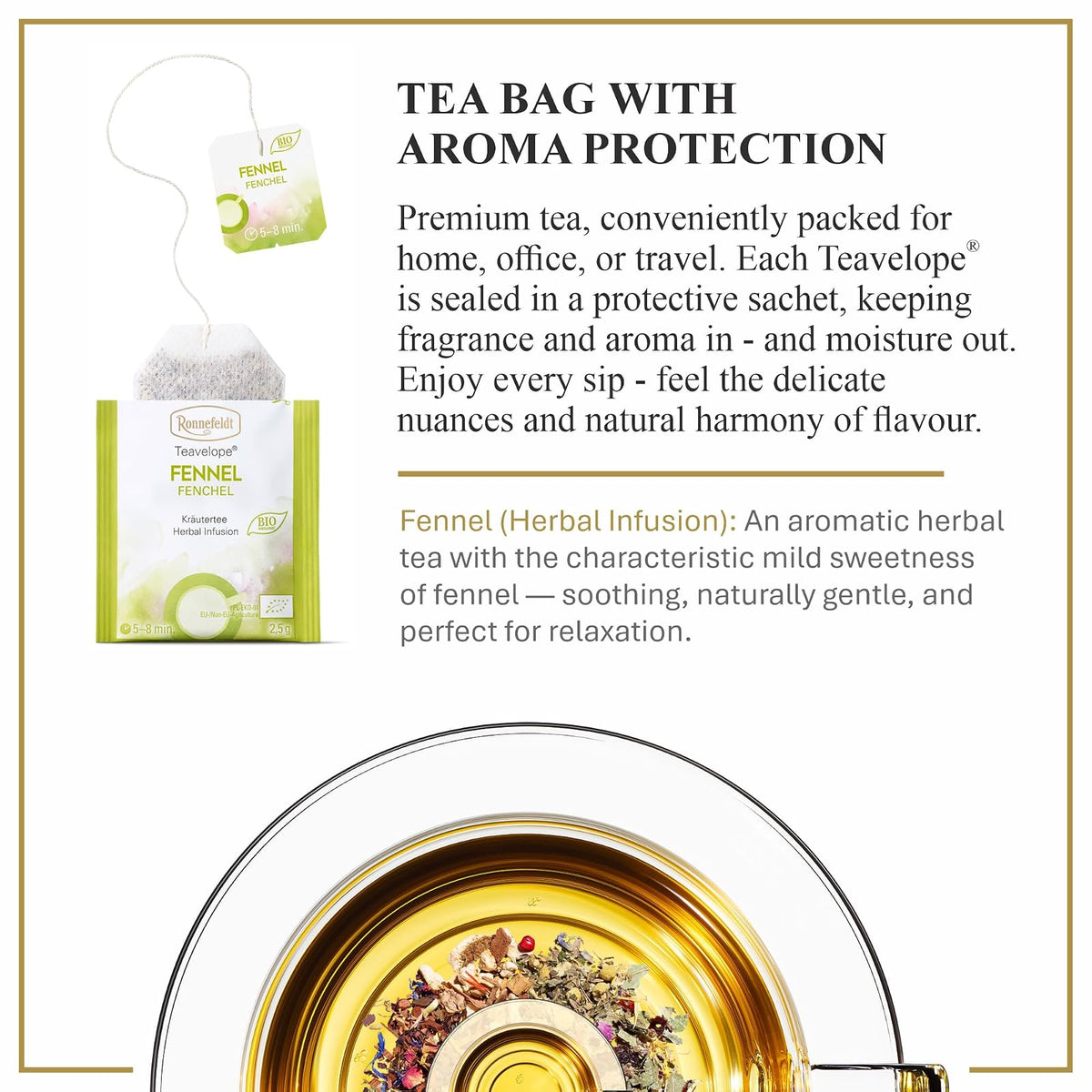 caffeine free fennel tea bags